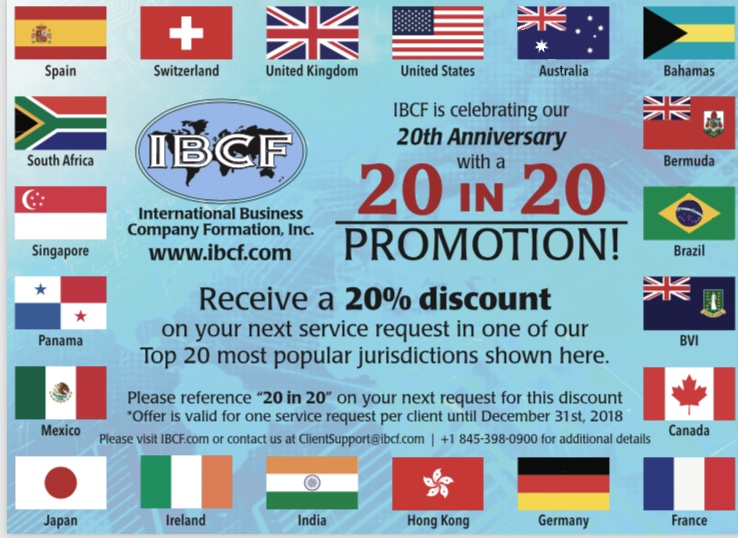 IBCF Celebrates 20 Years With a 20 in 20 Promotion! - International ...